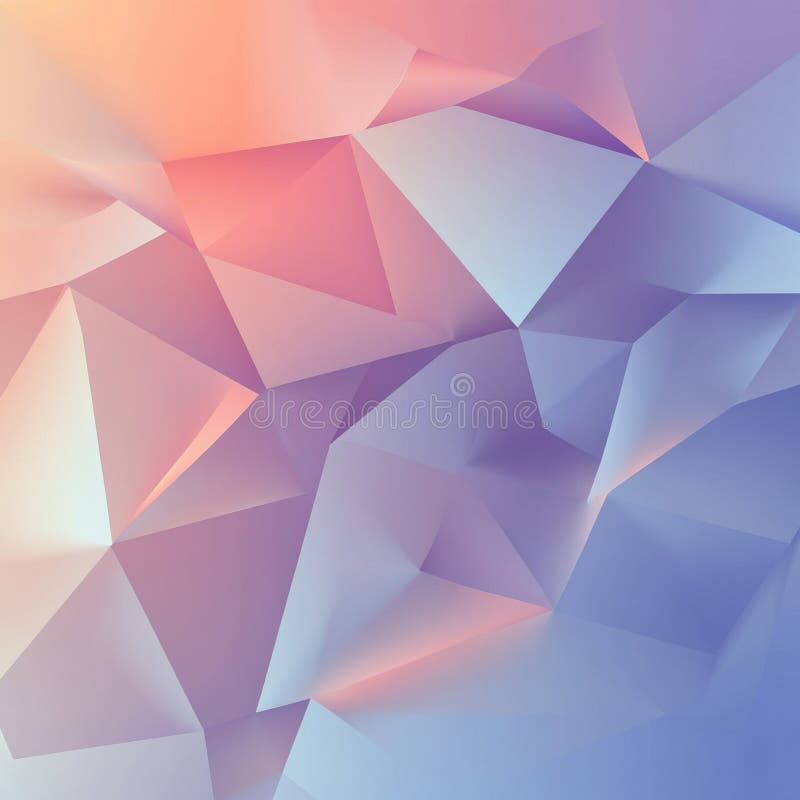The Design Showcases a Smooth Gradient Backdrop Adorned with Polygonal ...