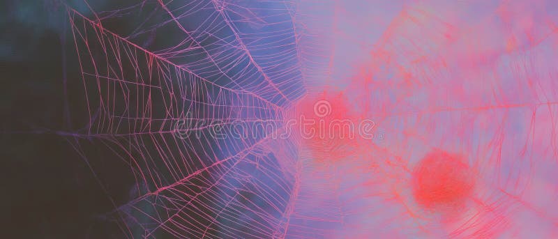 Overlay Texture of Spider Web with Geometric Shapes and Abstract Art on ...