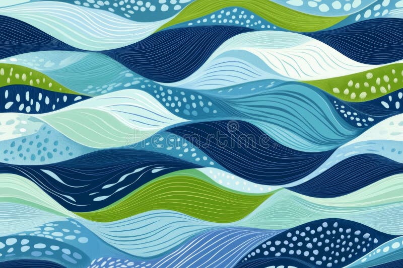 This Design Showcases Waves and Leaf Shapes in a Modern, Cultural ...