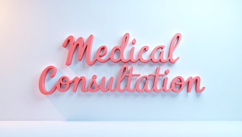 Consultation on Health Matters with Clear Typography in Pink Text on ...