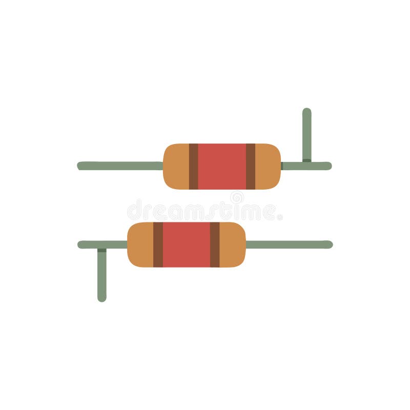 Resistor Circuit Design Icon Stock Illustration - Illustration of ...