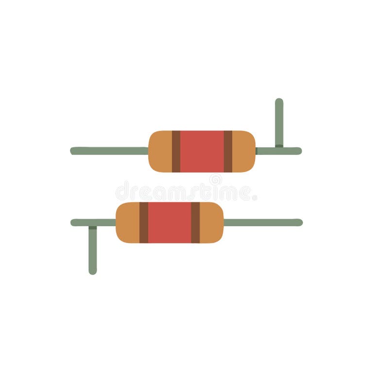 Resistor Circuit Design Icon Stock Illustration - Illustration of ...