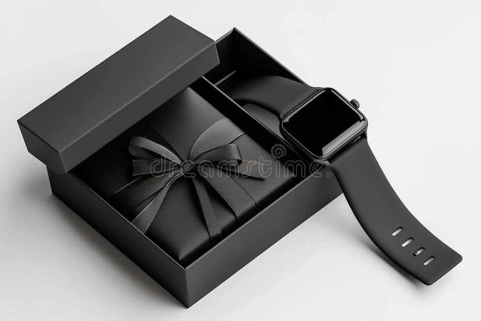 Design for Smart Watch Packaging and Branding. 3D Render Illustration ...