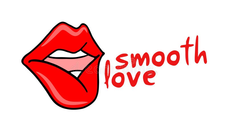 Smooth love symbol stock vector. Illustration of kiss - 114897658