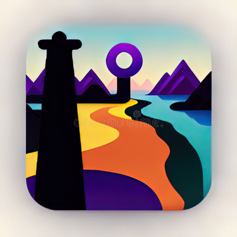 Design Software App Icon. Generative AI. Stock Illustration ...