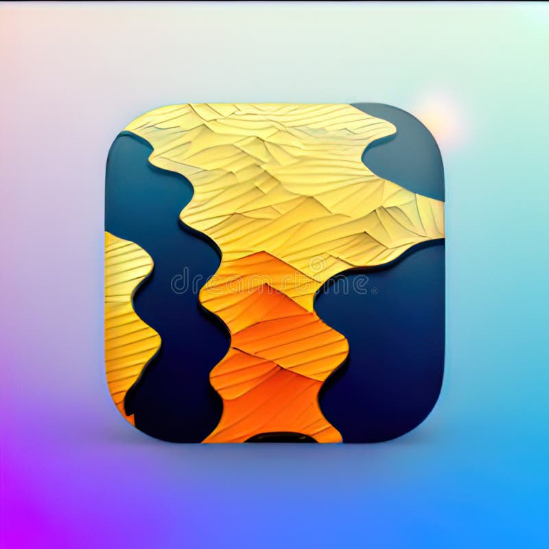 Design Software App Icon. Generative AI. Stock Photo - Image of icon ...