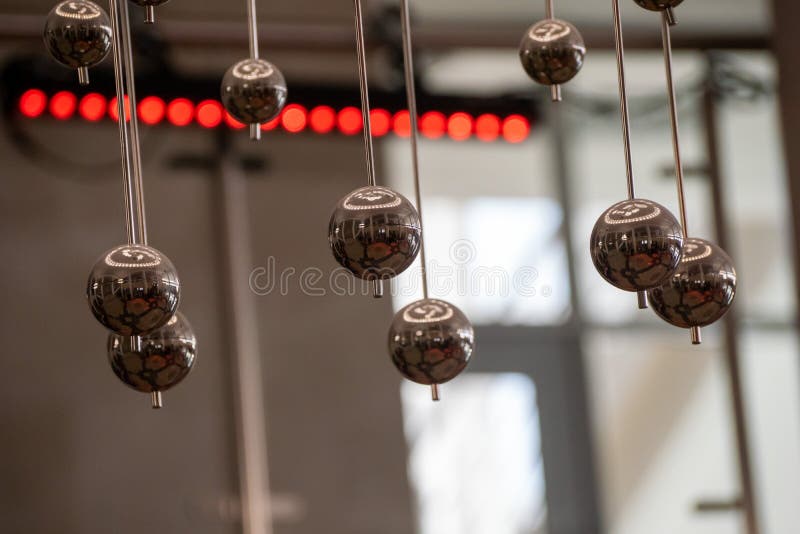 A Design Solution with Metal Balls on Spokes Stock Photo - Image of ...