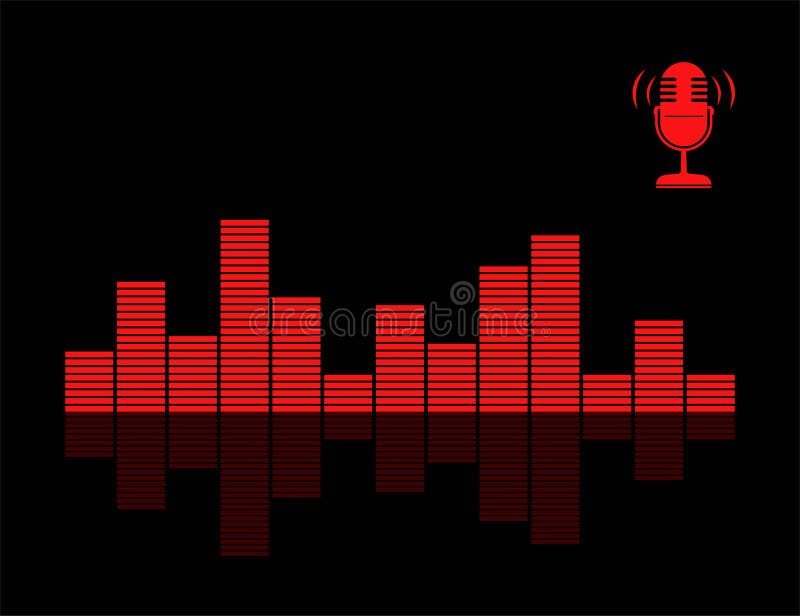 Design of sound bars stock vector. Illustration of musical - 230533423