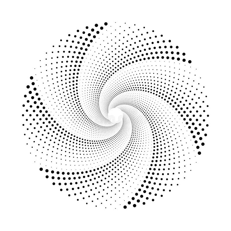 Design Spiral Dots Backdrop Stock Vector - Illustration of arch, bend ...