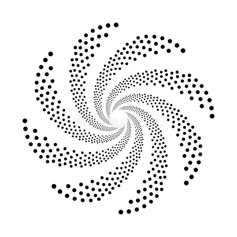 Design Spiral Dots Backdrop Stock Vector - Illustration of abstract ...