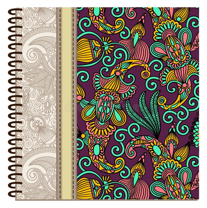 Spiral Notebook Cover Design Stock Illustrations – 6,157 Spiral ...