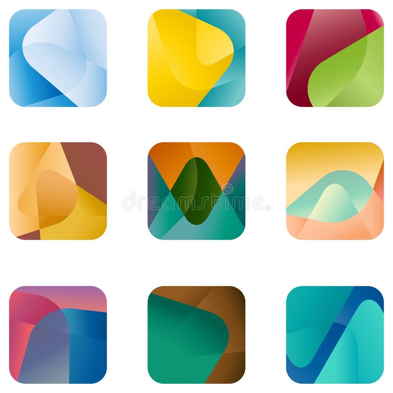 Design Square Vector Logo Template. Stock Vector - Illustration of ...