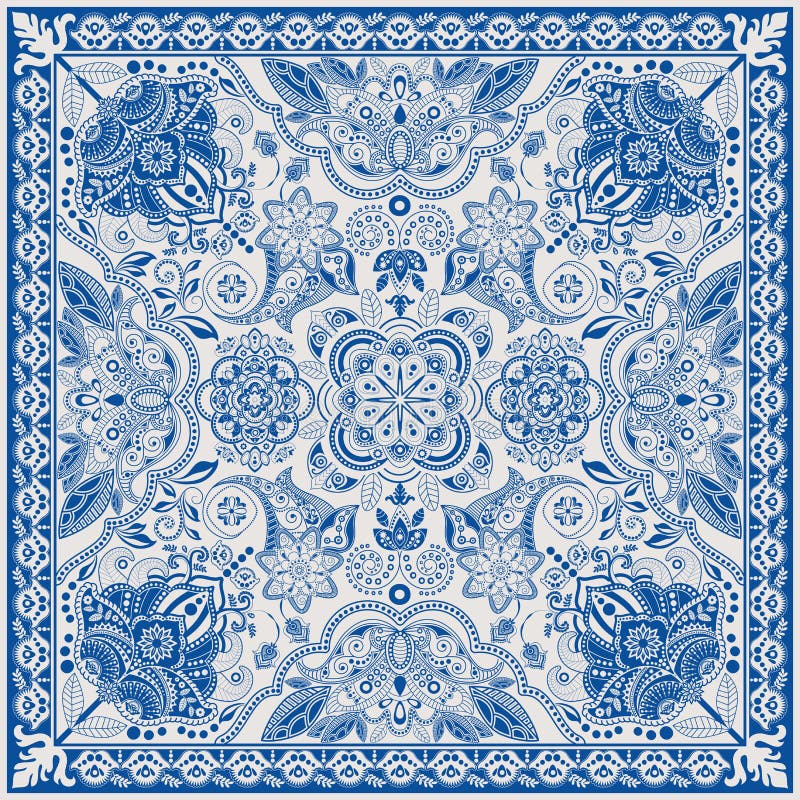 Paisley Floral Seamless Background Stock Vector - Illustration of ...