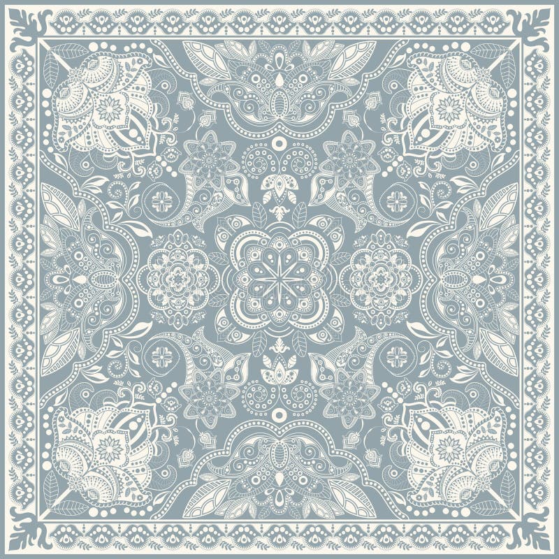 Square Paisley Pattern Stock Illustrations – 37,571 Square Paisley ...