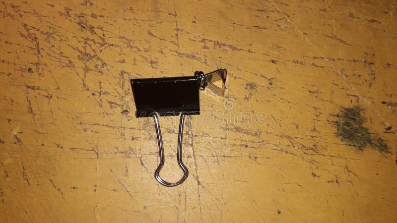 The Design of the Stationery Paper Clips on the Table Stock Photo ...