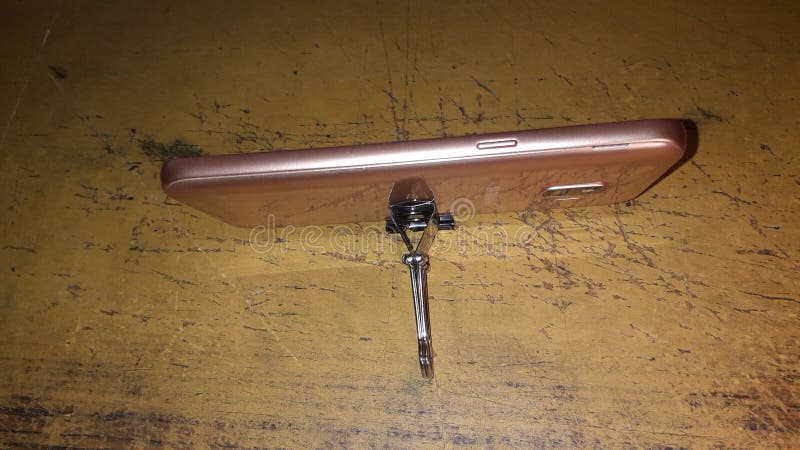 The Design of the Stationery Paper Clips on the Table Stock Photo ...