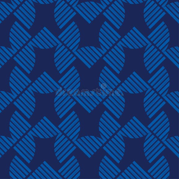 Design of Striped Geometric Shapes Stock Illustration - Illustration of ...