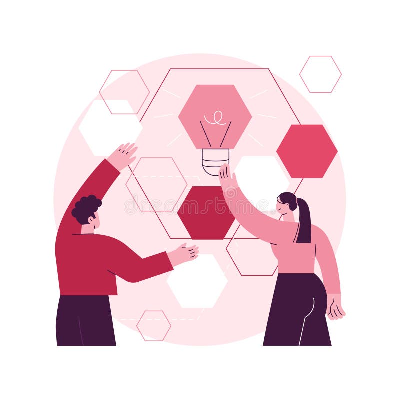 Design Structure Matrix Abstract Concept Vector Illustration Stock