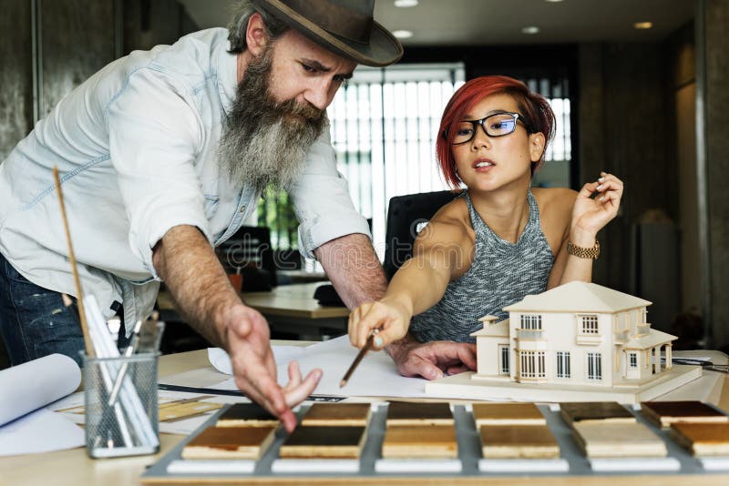 Design Studio Architect Creative Occupation House Model Concept Stock ...