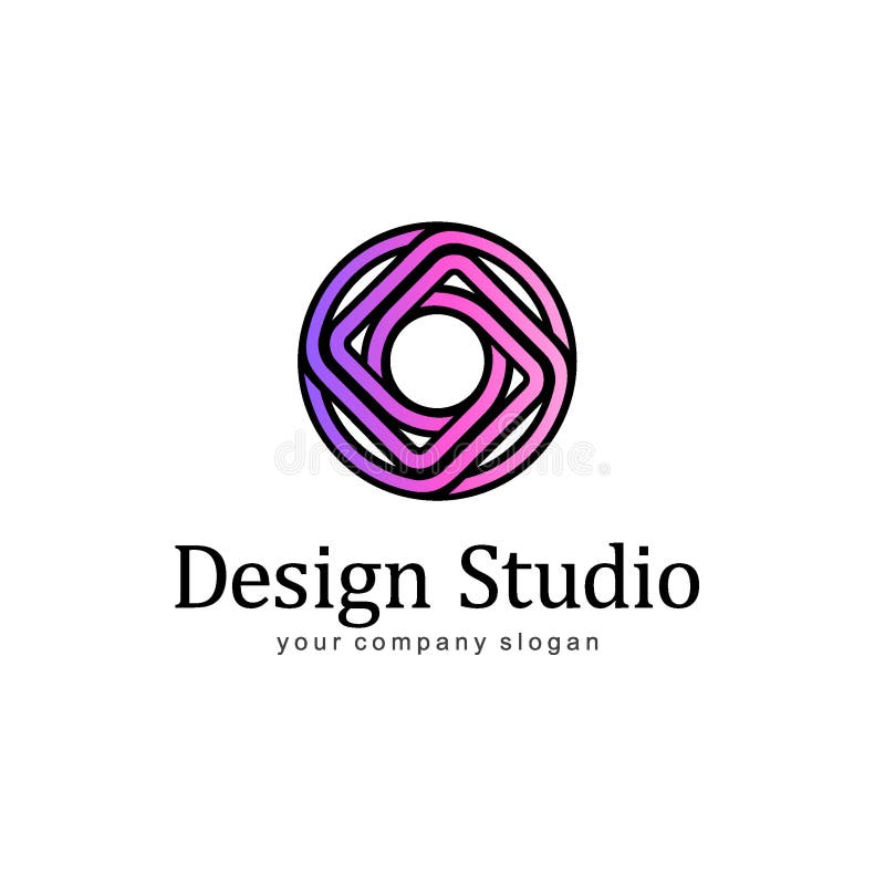 Design Studio Logo Template Design. Stock Vector - Illustration of ...