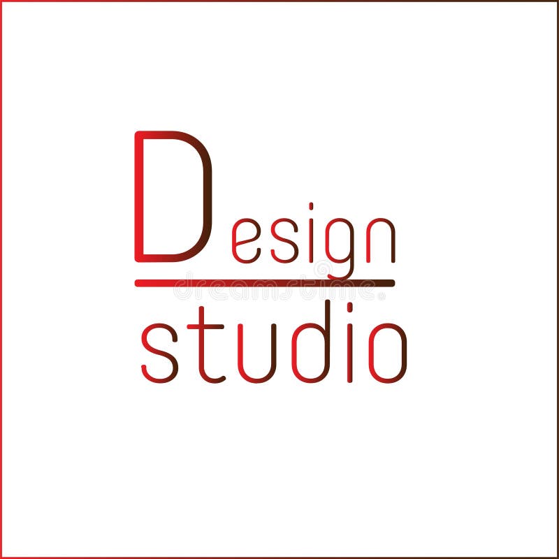 Design Studio Logo Template Design. Vector Illustration Stock Vector ...