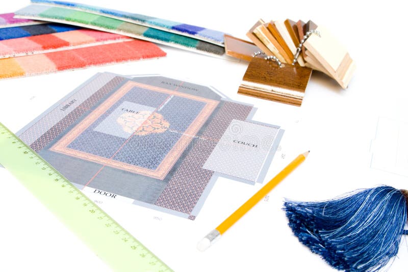 Design stuff on white stock image. Image of paper, pencil - 7401729