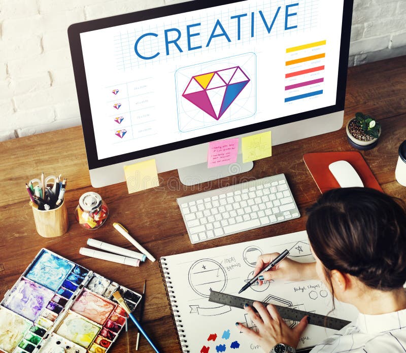 Design Style Graphic Creativity Ideas Illustration Concept Stock Image ...