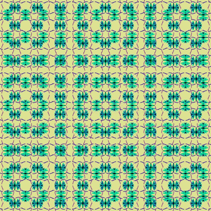 Line Art Painted Pattern, Design Suitable for Digital Printing Stock ...