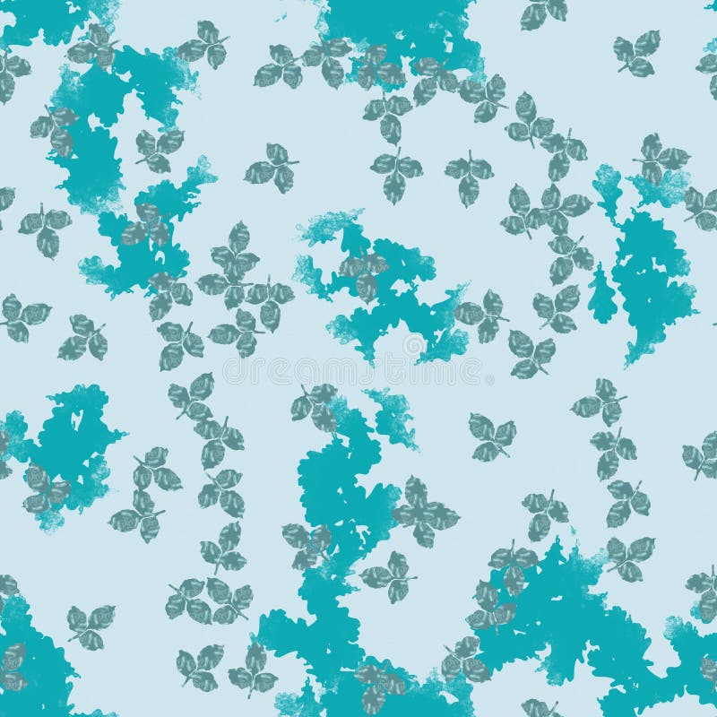 Repeated Pattern with Leaves, Design Suitable for Digital Printing ...