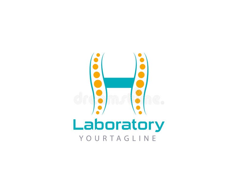 Letter H Lab Logo Template Design Vector Stock Vector - Illustration of ...