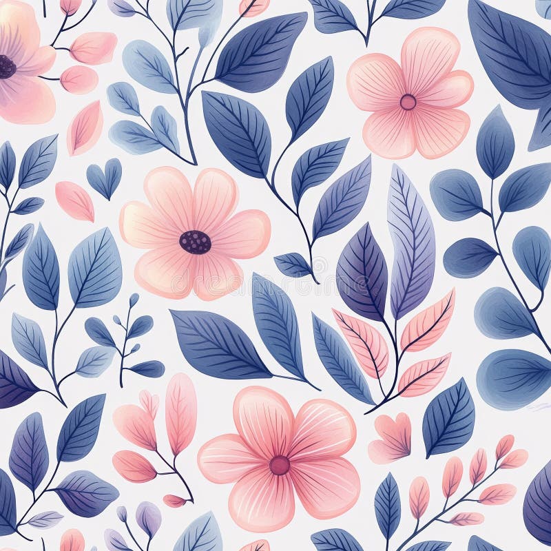 Design a Summer Watercolor Wallpaper Featuring a Seamless Flower ...