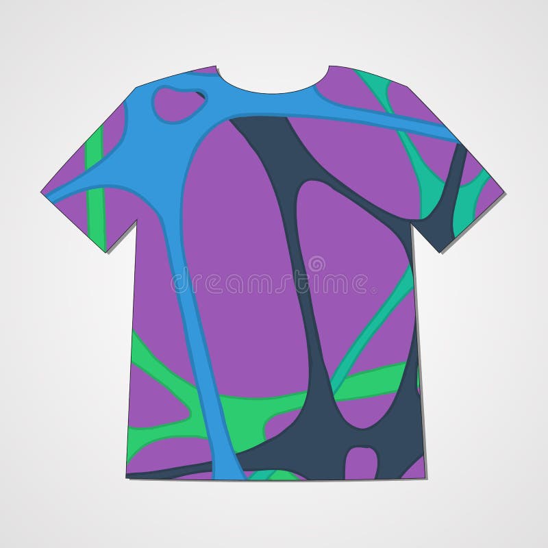 Design T-shirt with Hand Drawn Abstract Pattern Stock Vector ...