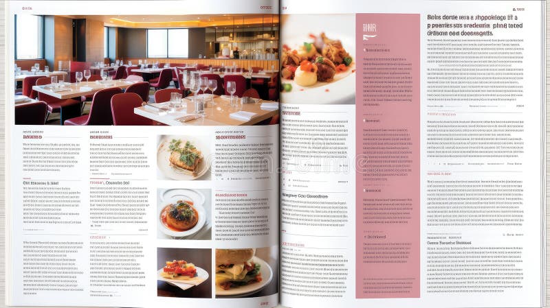 Design Table Layout Indesign Stock Illustration - Illustration of ...