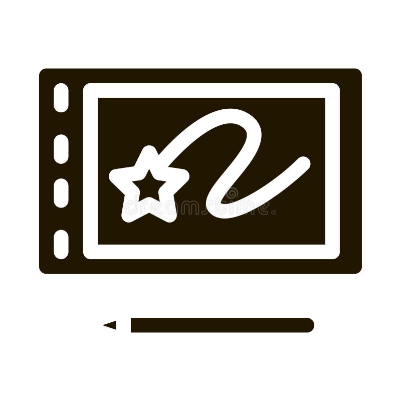 Design Tablet Icon Vector Glyph Illustration Stock Vector ...