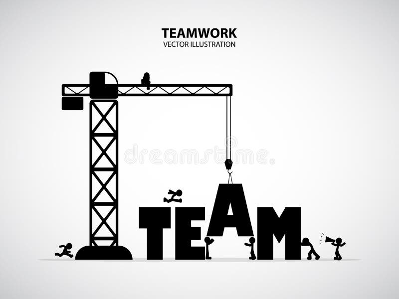 Design Team Building Concept, Vector Illustration. Stock Vector ...