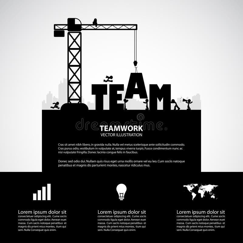 Design Team Building Concept, Vector Illustration. Stock Vector ...