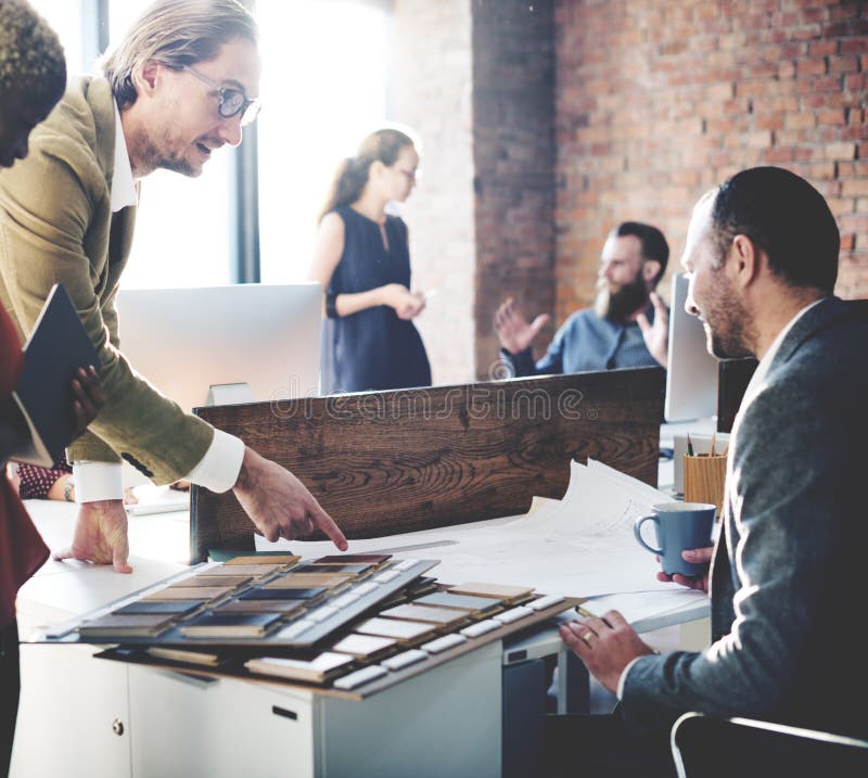 Design Team Busy Working Talking Concept Stock Photo - Image of ...