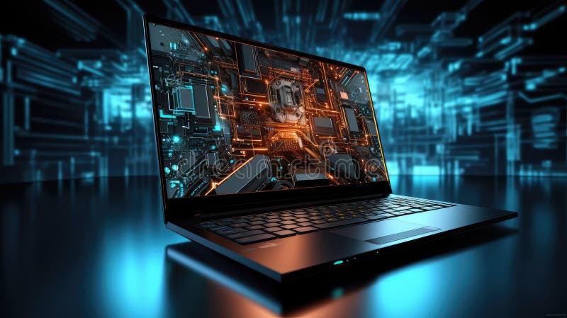 Design technology cover stock illustration. Illustration of hardware ...