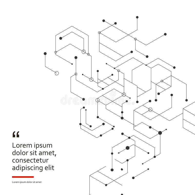 Design Technology Network Backgound. Connection Concept Stock ...