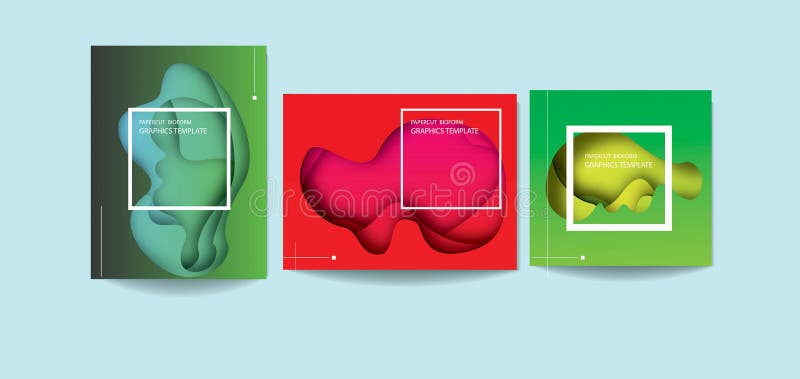 Design for Template for Graphics Showing Depth and Flow, 3d Vector ...