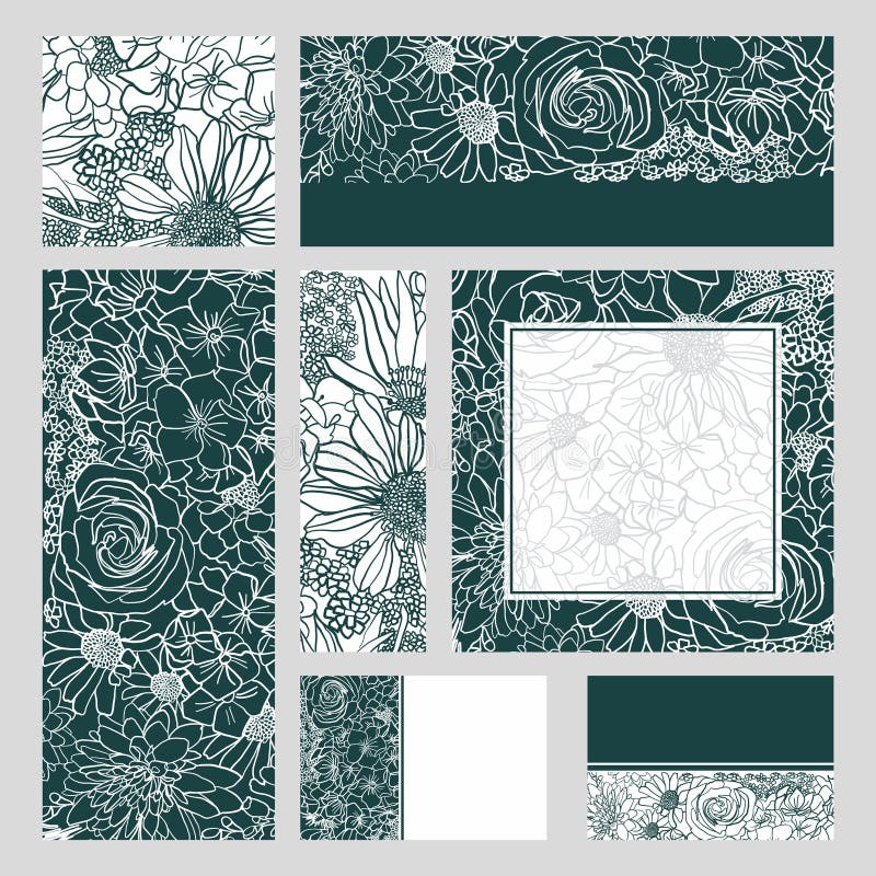 Design Template for Greeting Cards, Business Cards and Cards. Vector ...