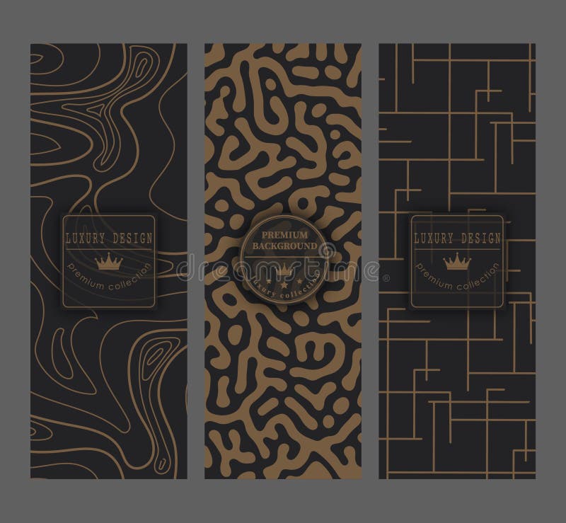 Design Template for Luxury Packaging, Cover, Interior, Banners ...