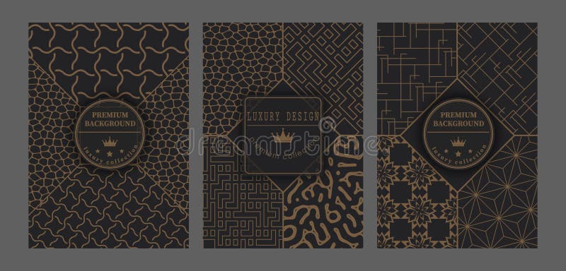 Design Template for Luxury Packaging, Cover, Interior, Banners ...