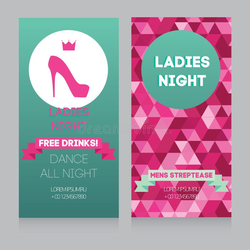 Design Template for Night Party Invitation Stock Vector - Illustration ...