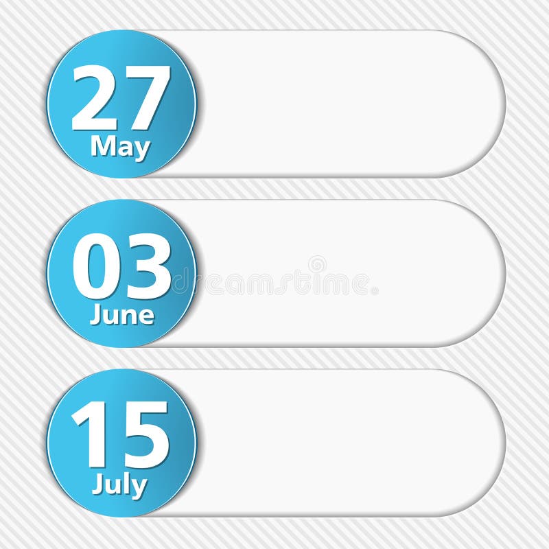 Design Template with Dates stock vector. Illustration of flyer - 29809405