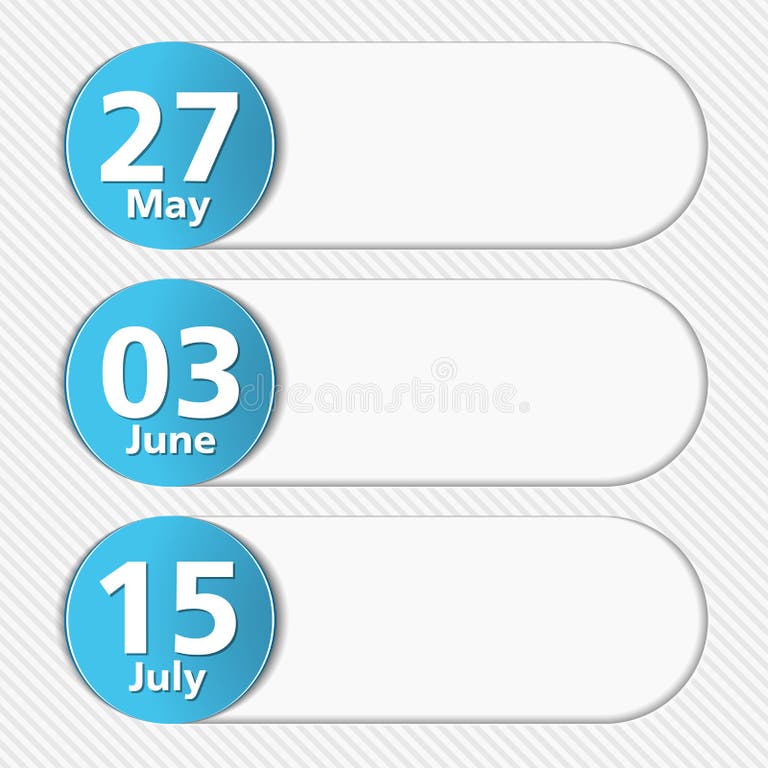 Design Template with Dates stock vector. Illustration of flyer - 29809405