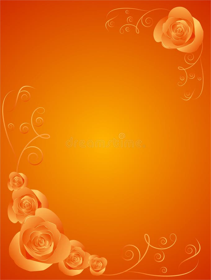 Design template with roses stock vector. Illustration of scroll - 9193233