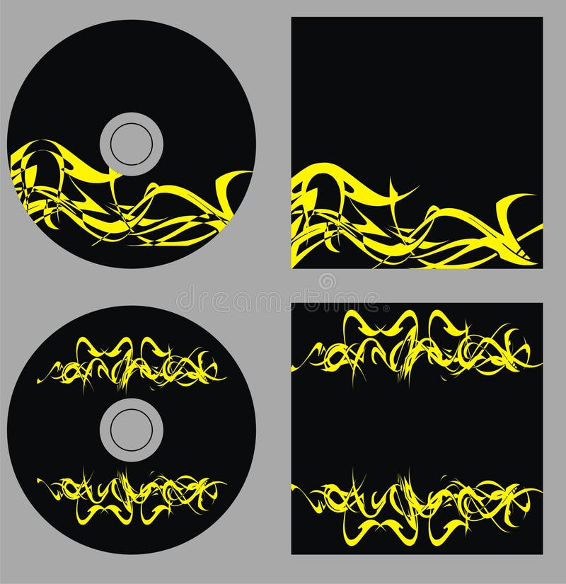 Design template. Set cd on stock illustration. Illustration of program ...