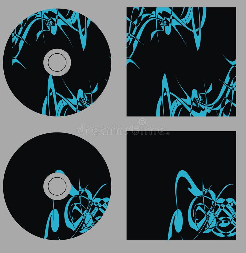 CD cover design template stock vector. Illustration of layout - 35185019