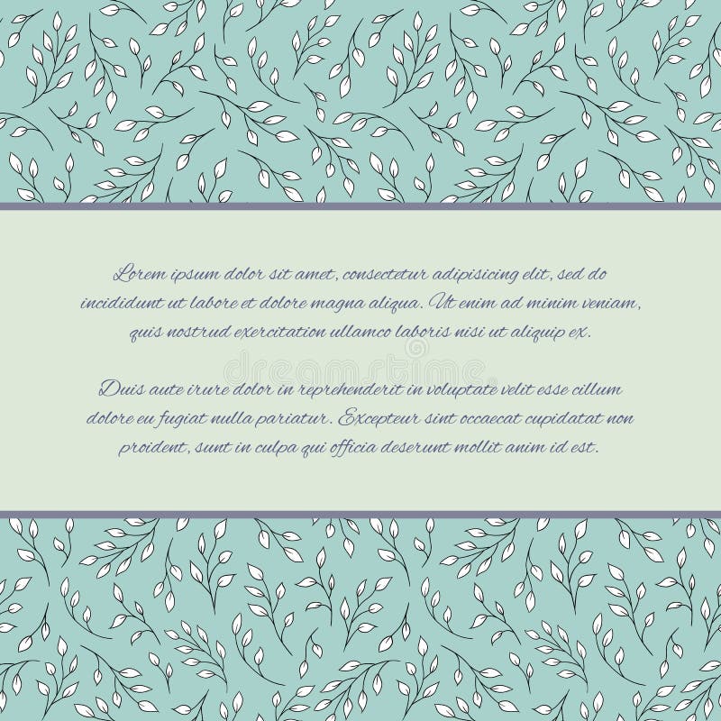 Design Template with Tree Branches Stock Vector - Illustration of ...